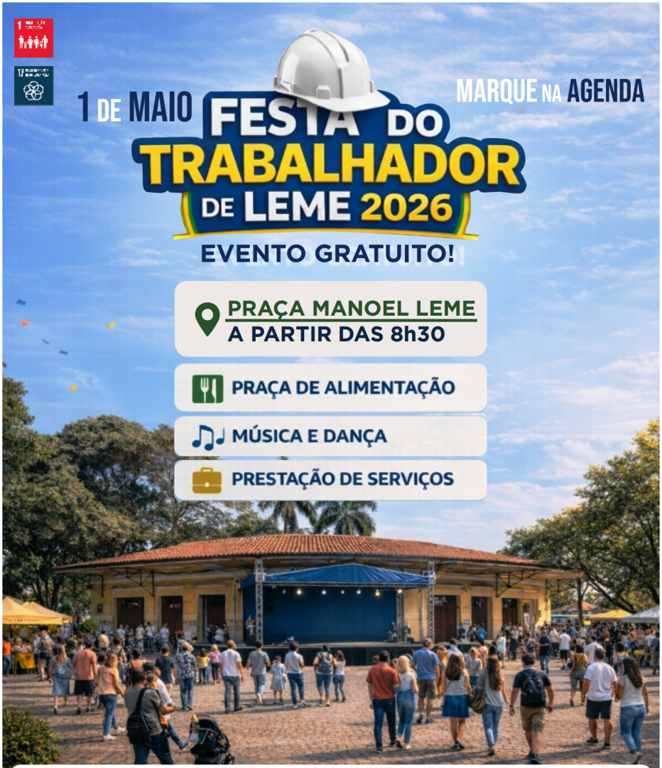 FESTA DO TRABALHADOR 2026 - Jornal Tribuna de Leme